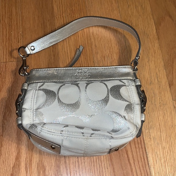 Coach | Bags | Coach Silver Signature C Mini Bag | Poshmark